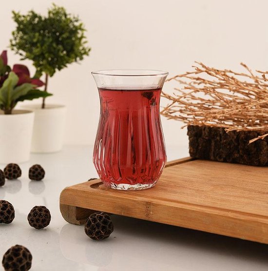 Pasabahce Echo 420181 - Turkse Theeglazen - Set van 6 - 160 ml | bol