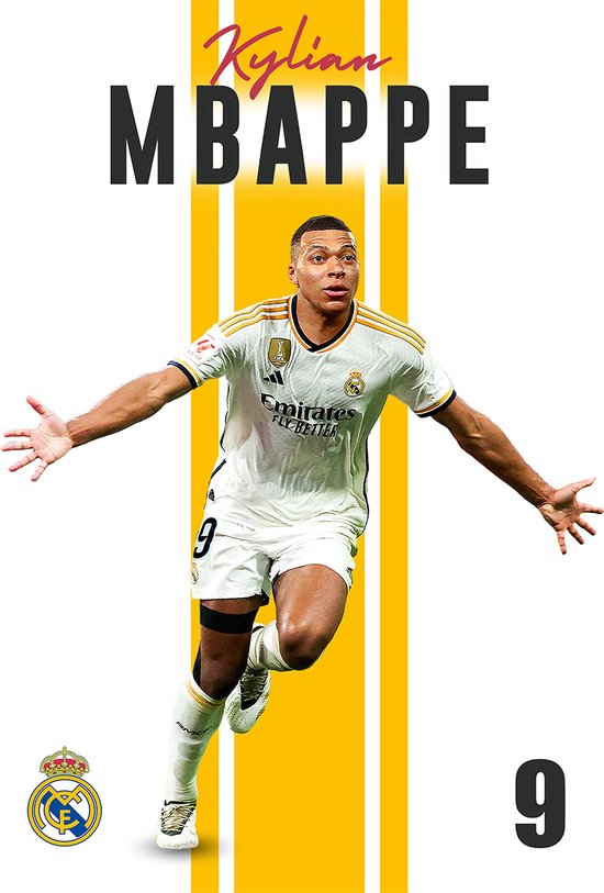 Kylian Mbappé Poster - Goal collection #2 - Real Madrid - 43x61cm ...