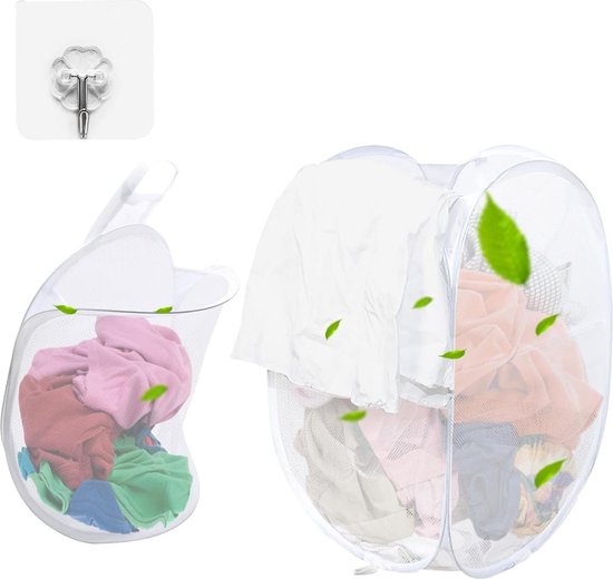 Wasmand inklapbare pop-up wasmand draagbaar wandmontage - grote ...