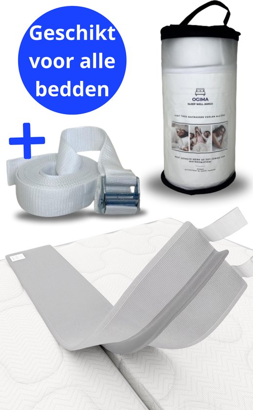 Ogima© - Topper – Matraswig - Inclusief Bevestigingsband - Trekt Matrassen Samen -... | bol