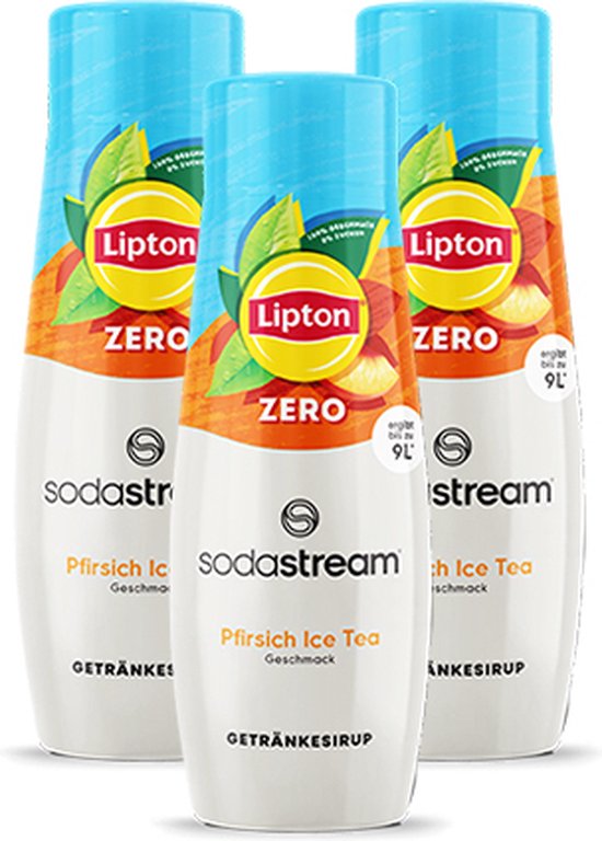 SodaStream - Lipton Ice Tea Perzik Zero Siroop - 3x 440ml | bol