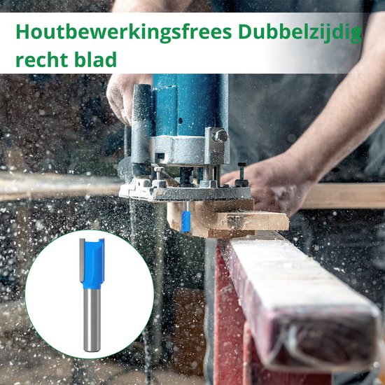 Professionele Freesset Voor Bovenfrees - 7 Stuks Met 8 MM Schacht Voor ...