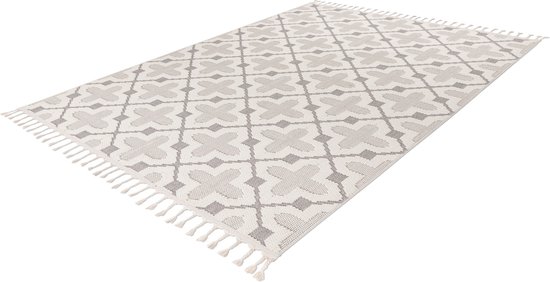 Lalee Tunis plat geweven vloerkleed Bohemian tapijt hoog en laagpolig ...
