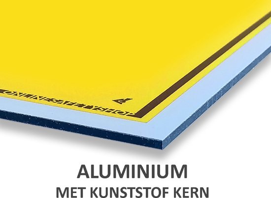 Verboden over gras te lopen Bord - Bord 300 x 400 mm - (Aluminium) | bol