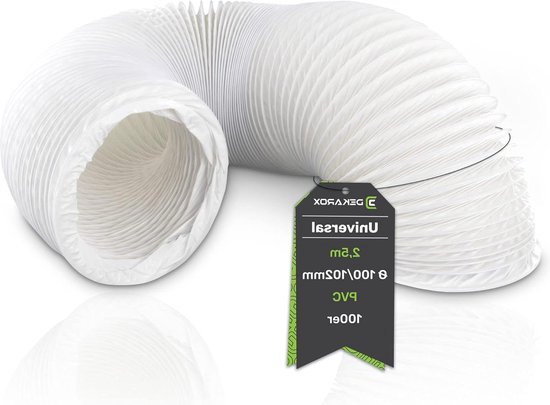 Afvoerslang Airco 25 m-flexibele PVC-afvoerslang Ø 100/102 mm voor ...