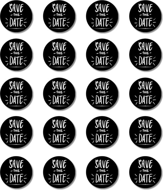20 x Save The Date Stickers | Aankondigen Belangrijke Datum leuke ...