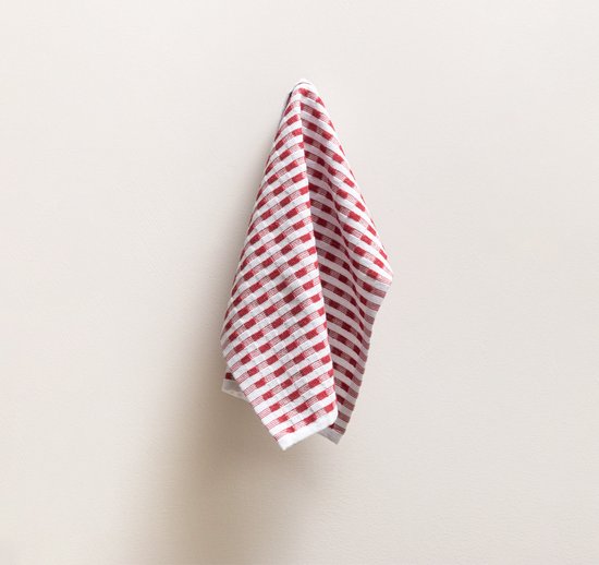 CLARYSSE Vaatdoek katoen Magnus 33 x 35cm - Rood | bol