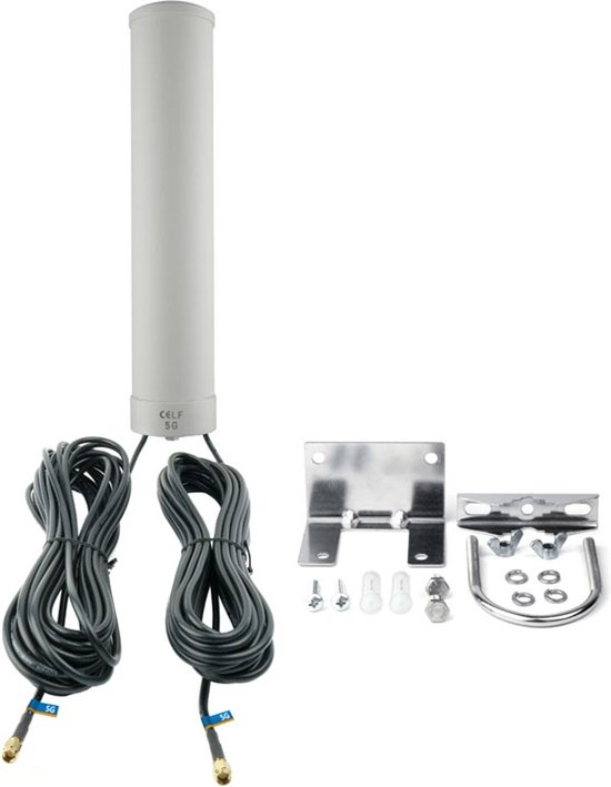 Stigwize 5G MiMo antenne met 2 x 10m SMA connector, ondersteund 3G/4G ...