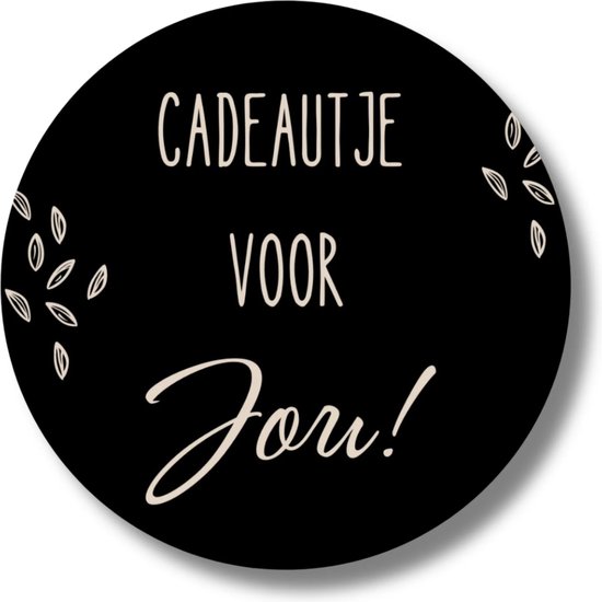 Stickervel Cadeaustickers Cadeautje Voor Jou | Kado Leuk Inpakken | 20 stuks | 4 cm | bol