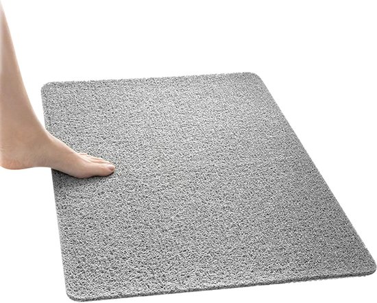 Douchemat antislip 90 x 60 cm - badmat met afvoergaten - pvc ...