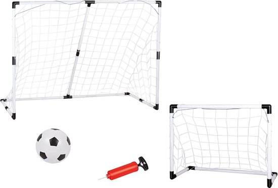 Mini-voetbaldoel verstelbaar - 2 maten in 1 - van 74 cm tot 145 cm ...