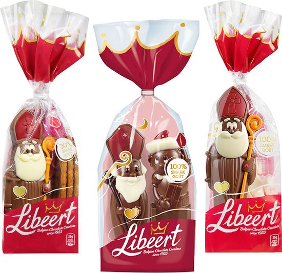 Libeert Sint XL pakket: melkchocolade met speculoos en guimauves ...