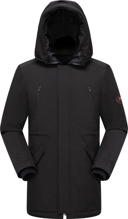 Norlund - Heren Jas winter Bismo Softshell Parka - Zwart - Maat S | bol