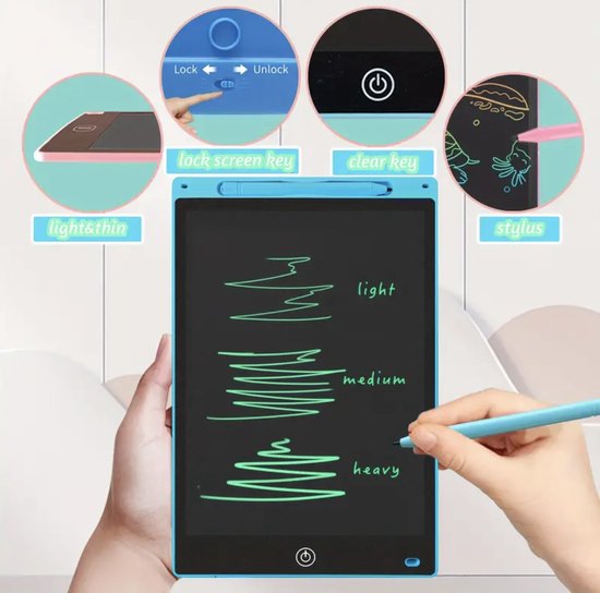 LCD Schrijf Tablet - Handig Teken- & Notitiebord | bol