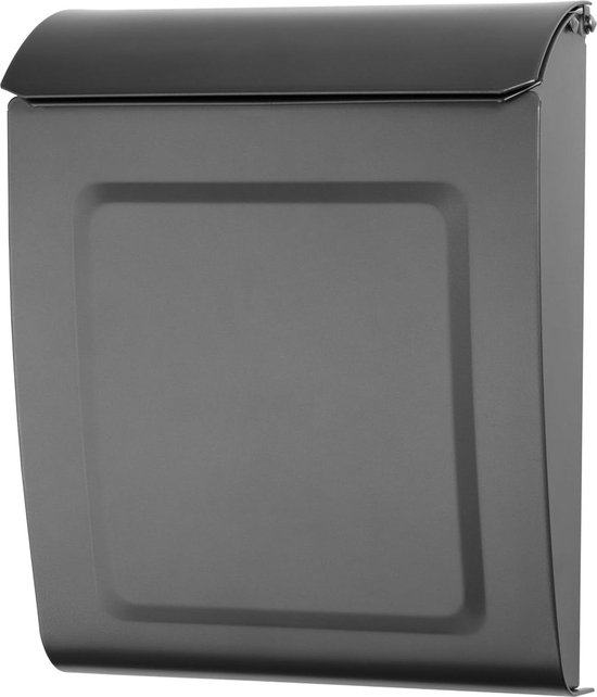 Blocking Wall Bracket Mailbox - Letterbox Graphite Gray | bol