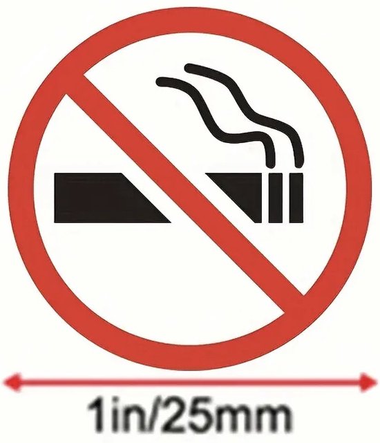 40 Stickers | VERBODEN TE ROKEN | Niet Roken | 25 mm | Restaurant ...
