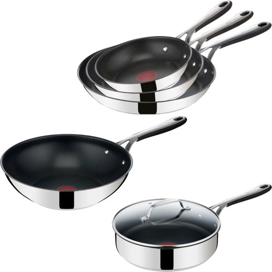 Tefal Jamie Oliver Kitchen Essentials Pannenset - Koekenpannen Ø20/24 ...
