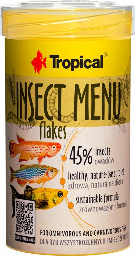 Tropical Insect Menu Vlokken - Vlokvoer - 250ml - Aquarium Visvoer | bol