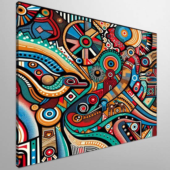 Pop art aboriginal schilderij | Tribal twist: a modern take on ...