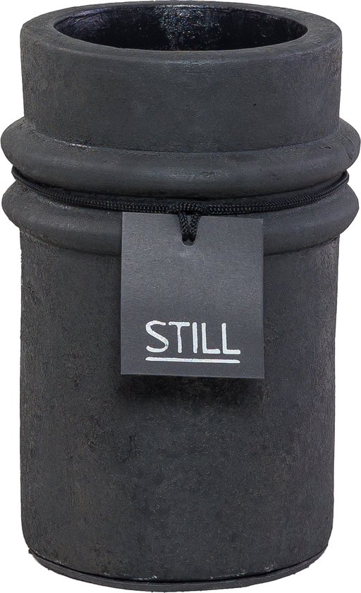 STILL - Vaas - Bamboo Vase - Ribbels - Black Series - Zwart - 20 x 12 ...