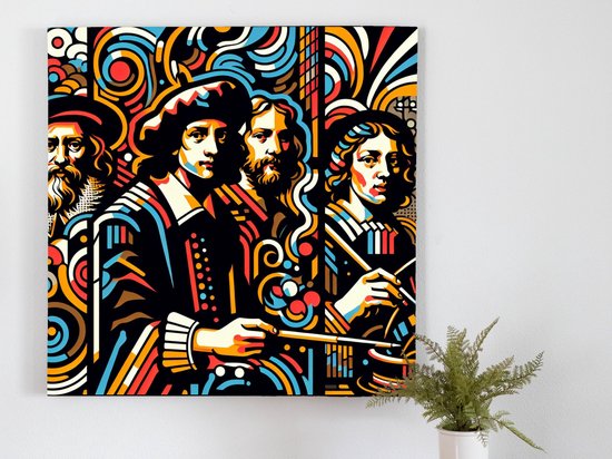 Pop art rembrandt schilderij | Rembrandt's classic masterpiece ...