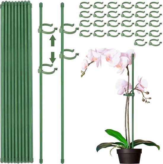 Orchideeënstaven, plantensteun, 45 stuks plantenstokken, bloemensteun ...
