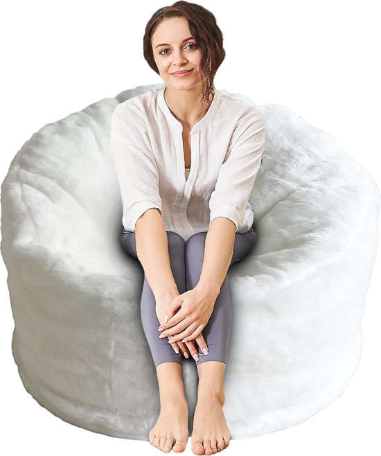 RelaxzZz Soft Fluffy Beanbag - Ultieme Zitzak voor Woonkamer met ...