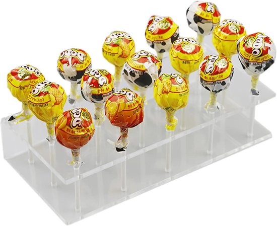15 Holes Acrylic Lollipop Holder - Lollipop Stand for Party - Cake Pop ...
