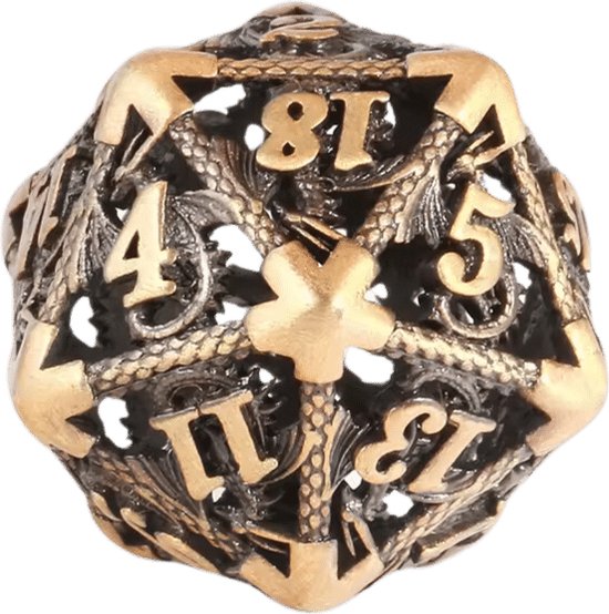Wyrmforged Hollow Copper DnD Dice - Dungeons & Dragons - Dice Set | bol