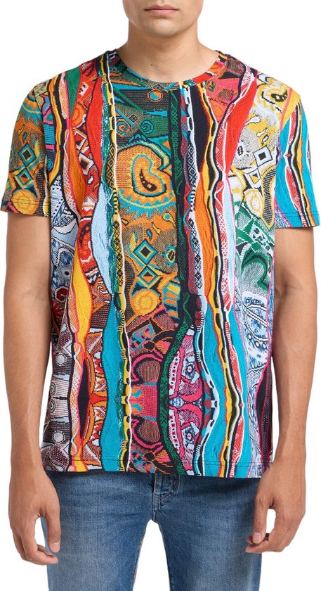 Carlo Colucci Heren T-Shirt Multi C3453/102 | bol