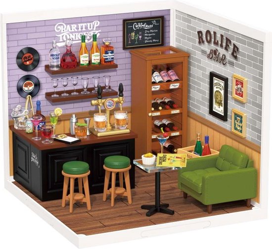 Robotime DIY Super Store Leisurely Cheers Bar - DW012 - Miniatuur ...
