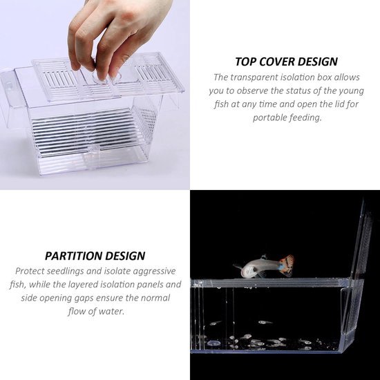 PolkaHome Kweekbakje vissen - Vissen kweekbakje - Aquarium voor ...