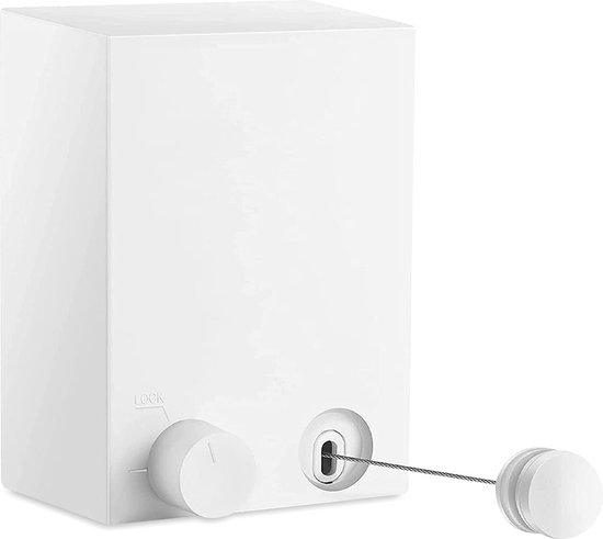 Bewello - Waslijn Uittrekbaar - Waslijndraad met stalen kern - Wasdraad ...