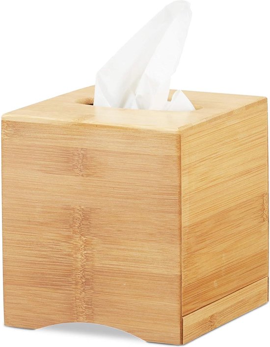 Vierkante Tissue Box - Afmetingen 155 x 145 x 145 cm - Houten ...