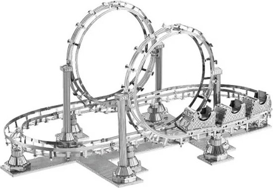 Achtbaan 3D Metalen Miniatuur Bouwpakket - Schaalmodel Puzzel ...