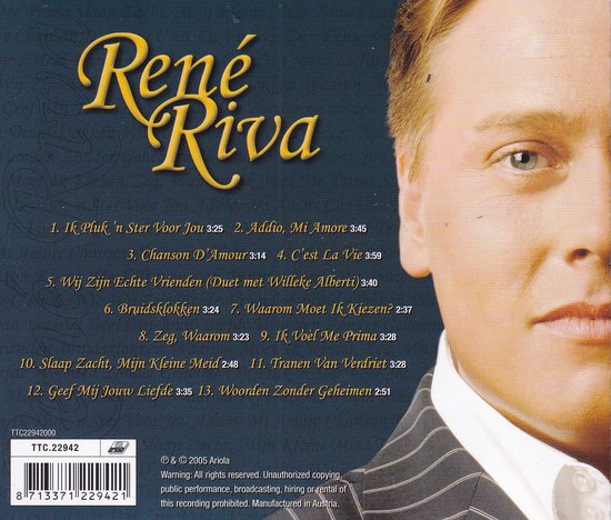 Rene Riva, Rene Riva | Muziek | bol