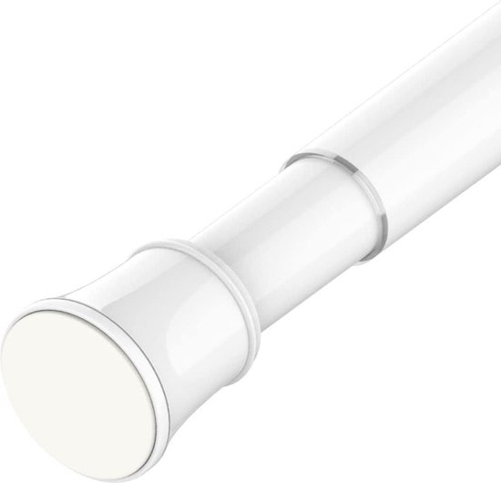 Uitschuifbare gordijnroede - Telescopische roede voor kledingkast en douche -... | bol