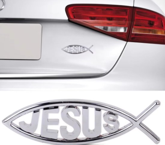 ichthus-ichtus visje auto-ichtus vis-ichtus sticker-ichtus auto-ichtus ...