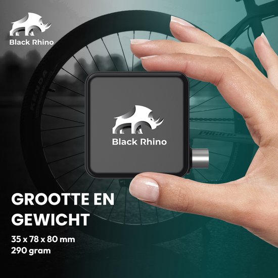 Black Rhino AeroBoost TM-1 - Krachtige Elektrische Fietspomp - 290 Gram ...