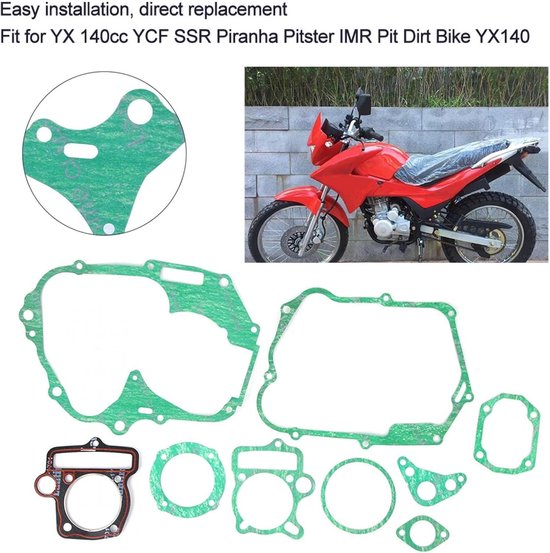 Cilinder Afdichting Kleppendeksel Pakking Set Voor YX 140cc YCF SSR Piranha Pitster... | bol