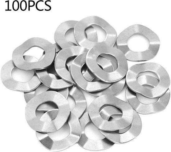 Ondulée Rondelle Ressort en Acier Inoxydable M3 M4 M5 M6 M8 M10 M12 M14 M16... | bol