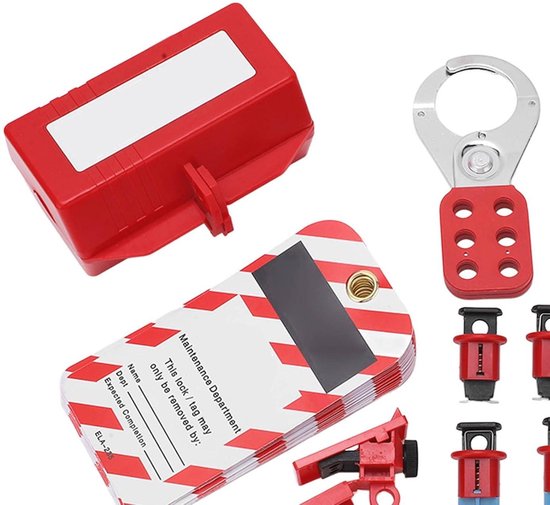 Power Elektrische Stroomonderbreker Lockout Tagout Kit Safty Hangslot ...