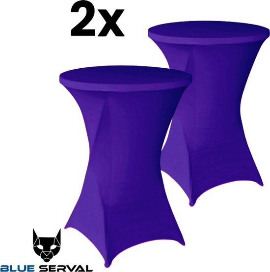 Statafelrok Paars 2x – Extra dik & Sterk - ∅80-85 x 110 cm – Tafelhoezen voor Statafel... | bol