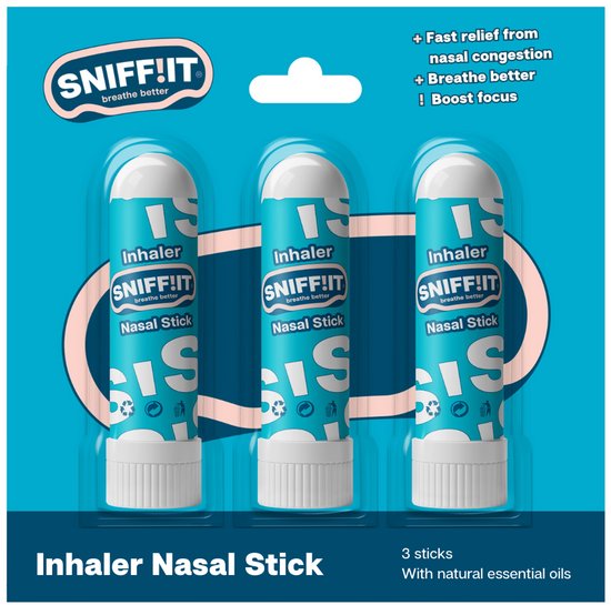 Sniffit® Stick Inhaler - Inhalator - Met 4 Essentiële Oliën ...