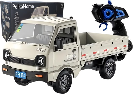 PolkaHome® RC auto, RC truck op afstandsbediening met stoom uitstoot ...