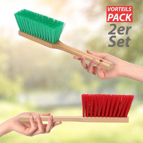 Handbezems Handvegers 2-delige set (hard en medium hard) voor buiten ...