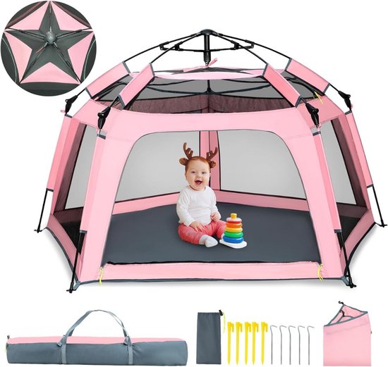 Strandtent baby - Zomeruitje - Baby zonnescherm - UV bescherming - Pop ...