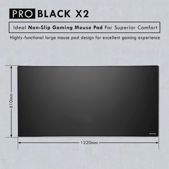 Professionele Gaming Muismat - Extra Groot Bureauonderlegger 1200 x 610 ...