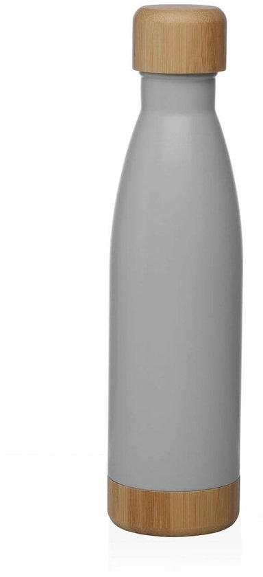Waterfles Versa Grijs Staal 500 ml 7 x 27 x 7 cm | bol