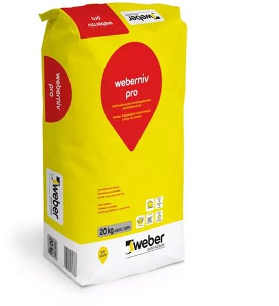 Weber Weberniv Pro egalisatiemortel 20kg | bol